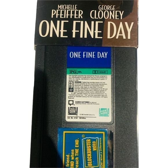 20th Century Studios | Media | Media Sale One Fine Day Vhs 996 G ...